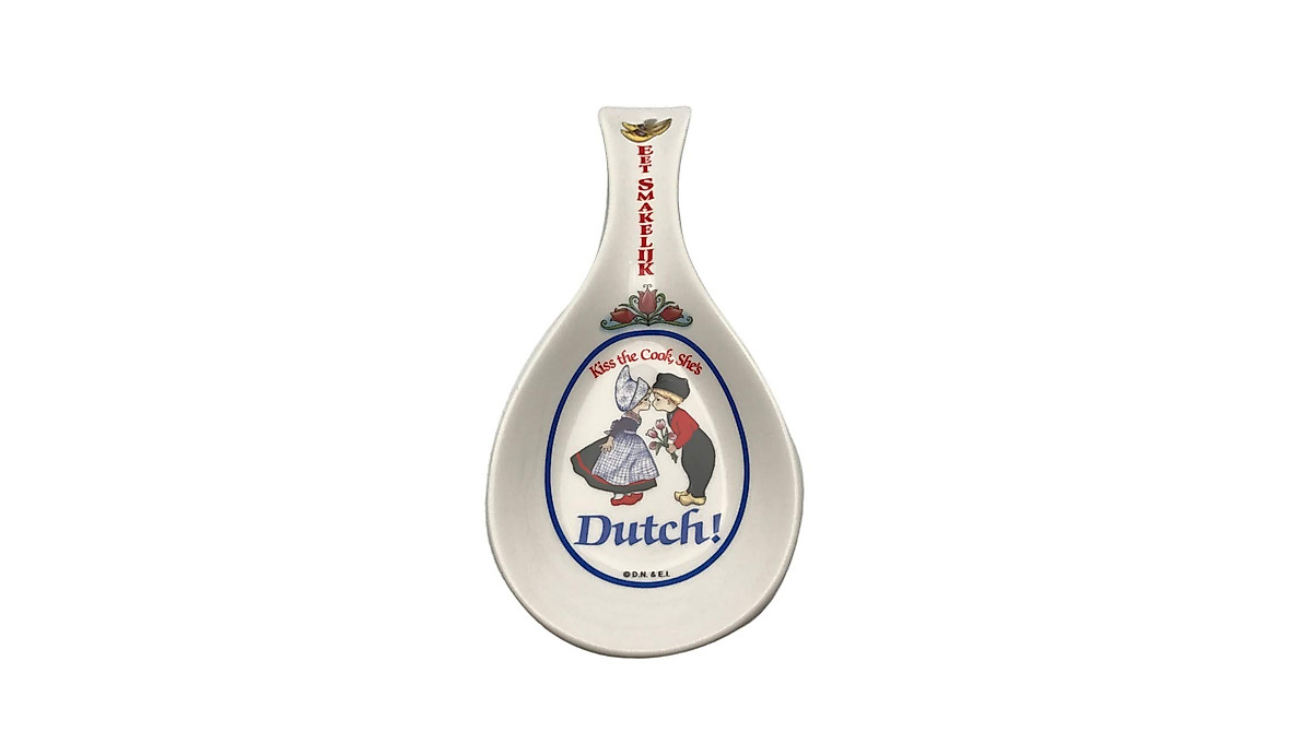 Elegant Dutch Ceramic Spoon Rest | E.H.G Kitchen Decor