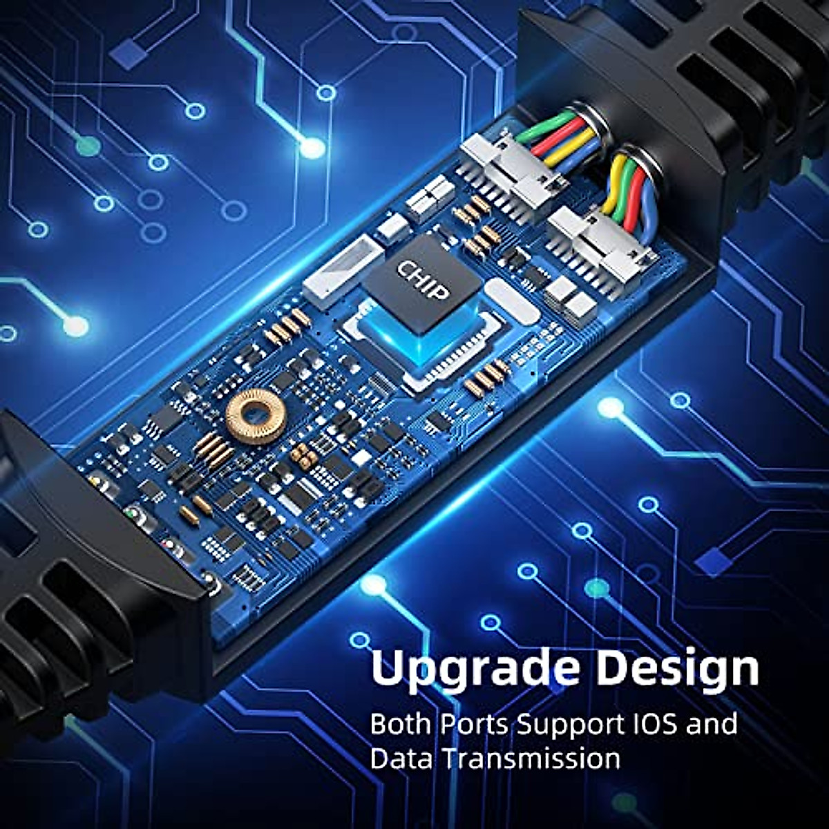 ANDTOBO USB Splitter 2.0, USB Y Cable One Male to Female Dual Hub Power Cord Extension Adapter