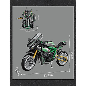 SEMKY Motorcycle Series Kawoki 2R Motorcycle MOC Building Blocks Set, (515Pieces) Sports Motorcycle Model Gifts for Motorcycle Fans