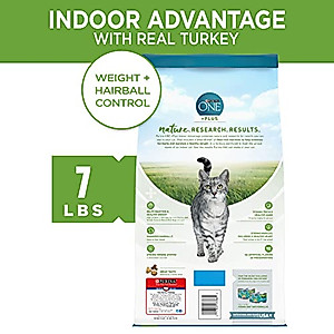 Purina ONE Natural, Low Fat, Weight Control, Indoor Dry Cat Food, +Plus Indoor Advantage - 7 lb. Bag