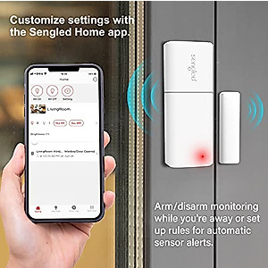 Sengled Zigbee 3.0 Smart Door Sensor G2, Smart Sensor for Window and Door, Hub Required, Compatible with Alexa, Google Assistant, APP Remote Control, 4 Pack（Smartthing Not Support）