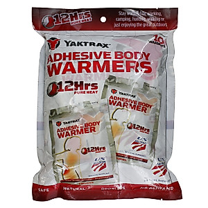 Yaktrax 12-Hour Adhesive Body Warmer, 10 Count
