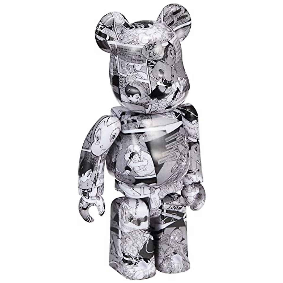 Hung Hing Toys TZKH-001 Astro Boy Comic Camouflage Pattern bearbrick 400% & 100%