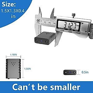 Smallest WiFi Spy Camera Detector,HD1080P Wireless Wifi Battery security camera,Smart Home Baby Monitor,Pet Camera with Night Vision,Motion Detection,for Security with iOS Android for Outdoor/Indoor