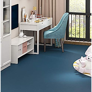 Livelynine Peel and Stick Wallpaper Blue Teal Contact Paper for Cabinets Desk Walls Self Adhesive Bulletin Board Paper Roll for Classroom School Navy Blue Wallpaper Removable Bedroom Dorm 15.8x78.8