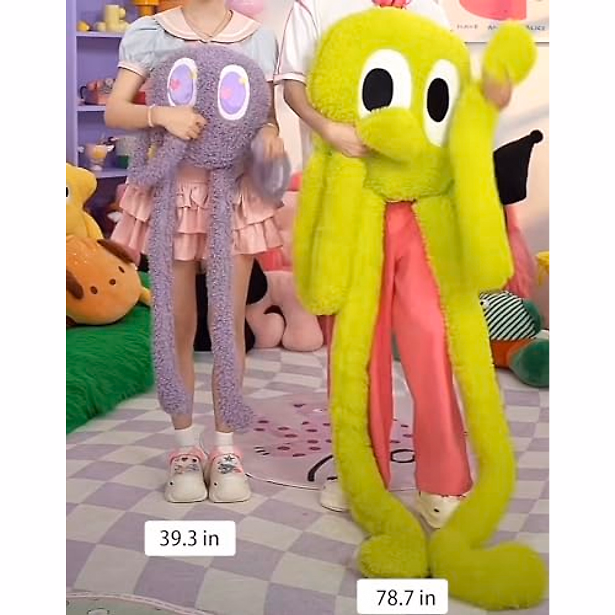 INSTITIZER Octopus Stuffed Animals, Long Legs Octopus Giant Toy, 39.3in Soft Octopus Plush Stuffed Ocean Animals Throw Pillow for Kids Girls Boys Adults Birthday