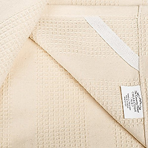 The Country House Collection Bee Happy Hive 19 x 28 All Cotton Embroidered Waffle Kitchen Towel