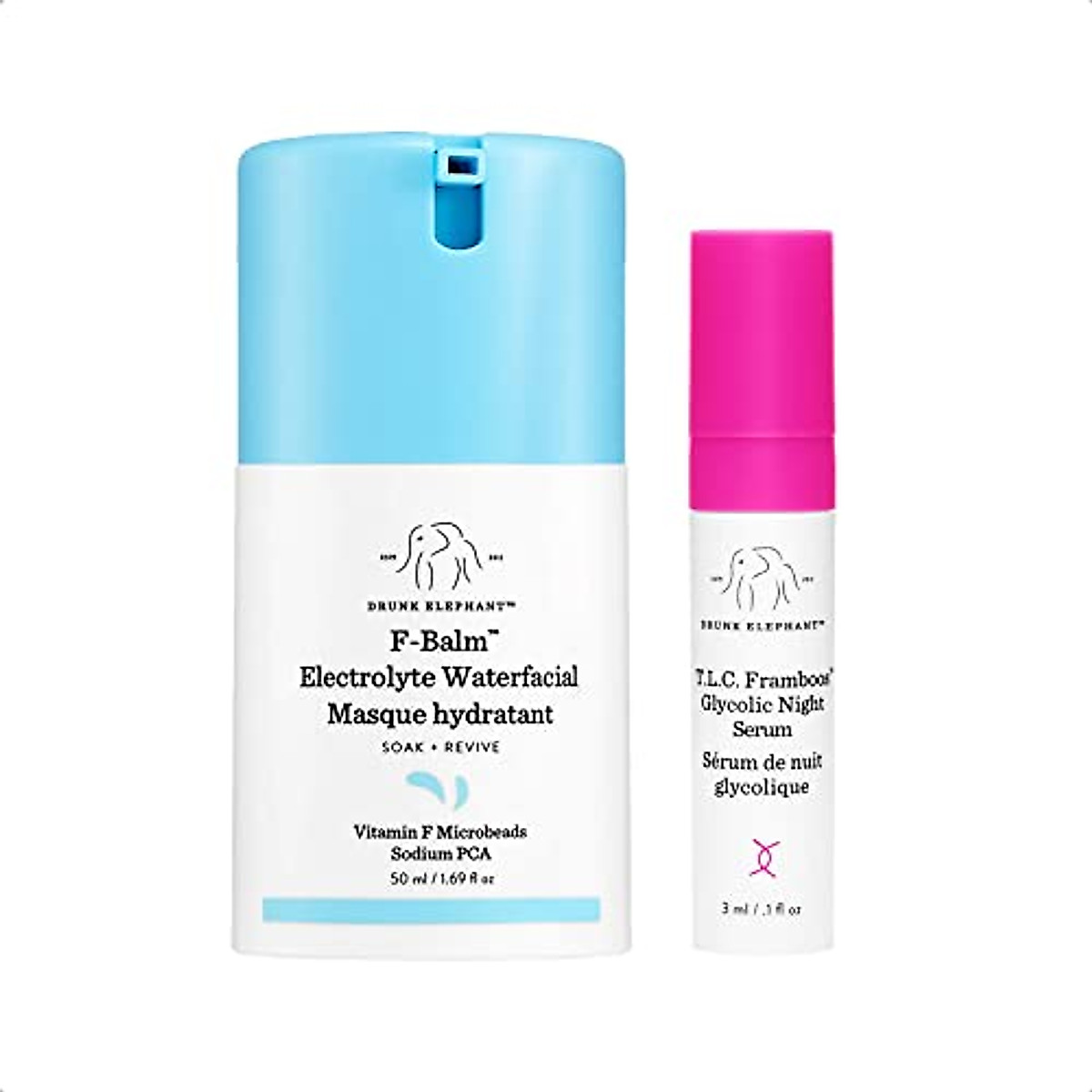 Drunk Elephant F-Balm Electrolyte Waterfacial. Quenching and Strengthening Overnight Mask.