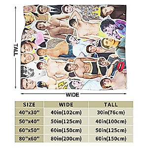 Blanket Jacob Elordi Soft and Comfortable Warm Fleece Blanket for Sofa, Office Bed car Camp Couch Cozy Plush Throw Blankets Beach Blankets