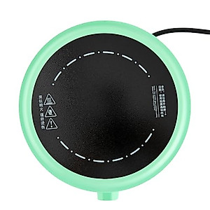 800W/110V Induction Cooktop Stove Electric Mini Stove Induction Burner Hot Plate, Portable Induction Burner Countertop Water Stove for Boiling Water, Making Tea and Coffee, Adjustable Power (green)