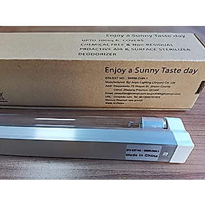 COOSPIDER U/V/C Light Lamp 185nm with 253.7nm Bulb 5ft Cord and Plug 110V (6W Ozone Lamp)