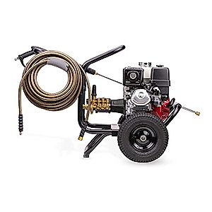 SIMPSON Cleaning PS60869 PowerShot 4000 PSI Gas Pressure Washer, 3.5 GPM AAA Triplex Pump, Honda GX270 Engine, Includes Spray Gun, Wand, 5 QC Nozzle Tips, 3/8-inch x 50-Foot Monster Hose, 49-State