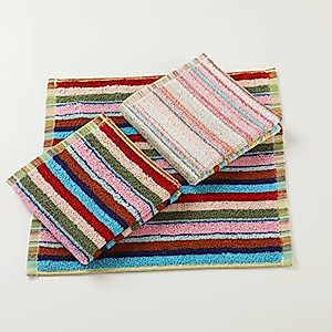 Oeleky Kitchen Dishcloths for Washing Dishes, Ultra Absorbent Dish Rags, Cotton Cleaning Cloths Pack of 8, 12x12 Inches (Mix-1, 12x12 inch)