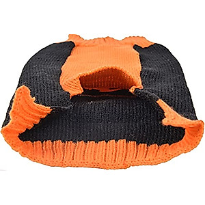 ChezAbbey Pet Halloween Costume Horror Pumpkin Clothes Pet Appral Autumn Winter Suit Warm Demon Pet Sweater for Cats Kitten Puppy Small Dogs
