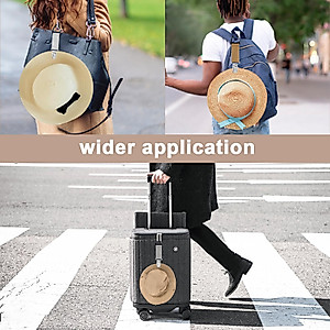 6 Pcs Hat Clip for Travel Hat Clips for Travel on Bag, Hat Holder for Purse, Hands-Free Elastic Hat Clip for Bag Handbag Backpack Luggage Traveling, Outdoor Travel Bag Accessory for Women Men