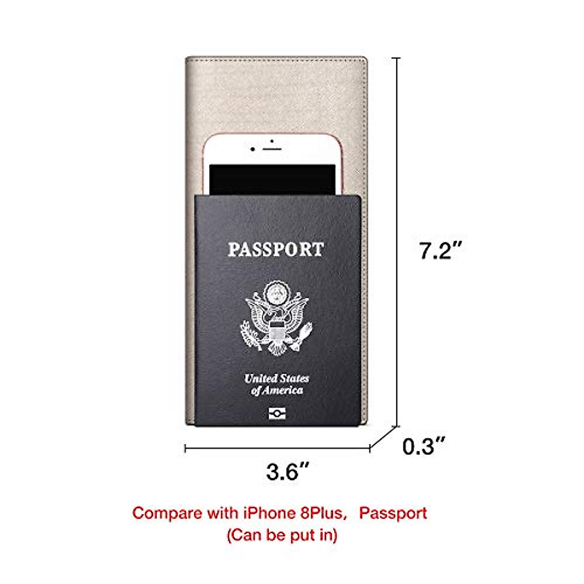 FOXLOVER Slim Thin Leather RFID Blocking Credit Card Holder Bifold Genuine Leather Clutch Wallets for Women (golden)