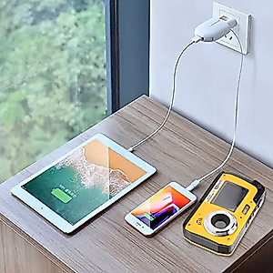 Digital Camera for Photography, 4K 56MP 18X 10ft Waterproof Digital Camera, Front and Rear Dual Screen Camera HD 3.0in Digital Camera, 1700mAh.(HD F5)