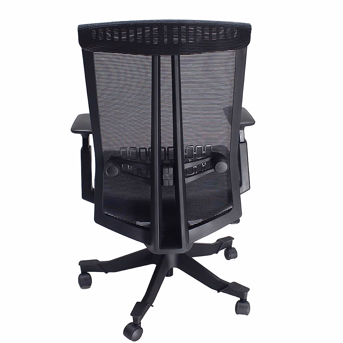 We're it, The Chair That Moves with You! Twyst Series, Flex Mesh Back Task Chair with Adjustable Arms and Seat Slide in Black