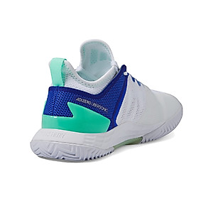 adidas Women's Adizero Ubersonic 4 Sneaker, Solar Red/Silver Metallic/Lucid Blue (LanzaT), 6.5