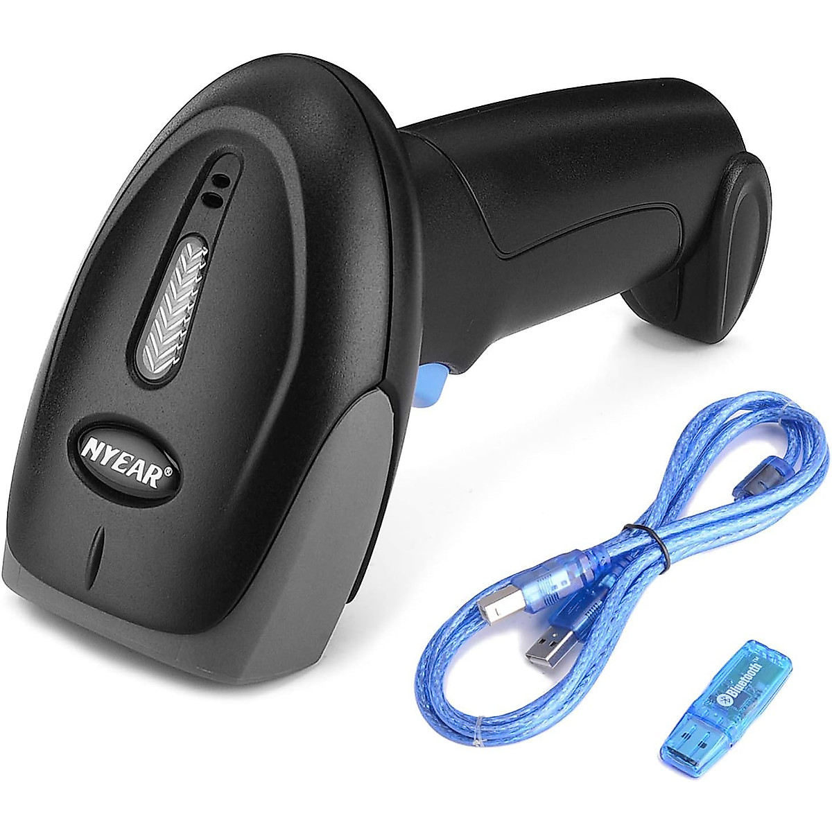 NYEAR BLE Bluetooth 2D & QR & 1D CMOS Barcode Scanner with APP Without scanning Barcode to Set parameters conveniently,Automatic Continuous Scan and 16Mb Inventory Memory,NT800H26