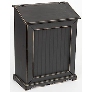 Farmhouse Lift-Top Hamper, Antique White