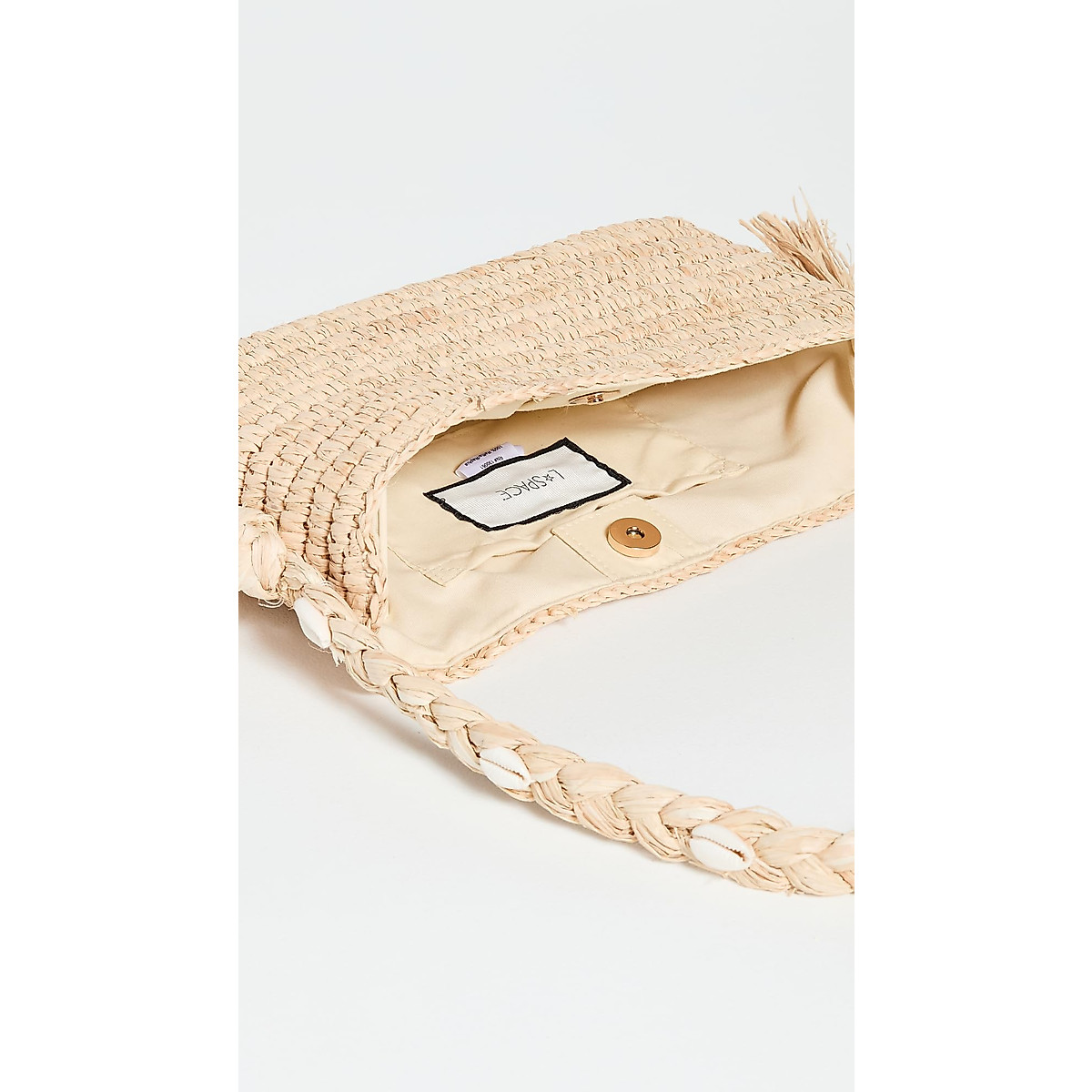 L*Space Women's AZALEA BAG, Natural, White, Black, Grey, One Size