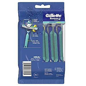 Gillette Sensor2 Plus Pivoting Head Men's Disposable Razors, 10 Count