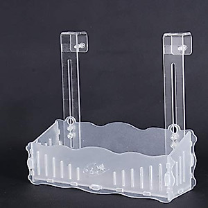 POPETPOP Fish Tank Aquarium Planter Fish Tank Plant Holder Aquarium Planting Cup Transparent Aquatic Plant Cup Aquarium Shelf for Aquarium Home Dorm Store Supplies