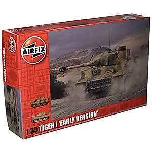 Airfix Tiger I Early Version 1:35 WWII Military Tank Plastic Model Kit A1357