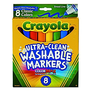 Crayola 8 Ct Broad Line Washable Markers