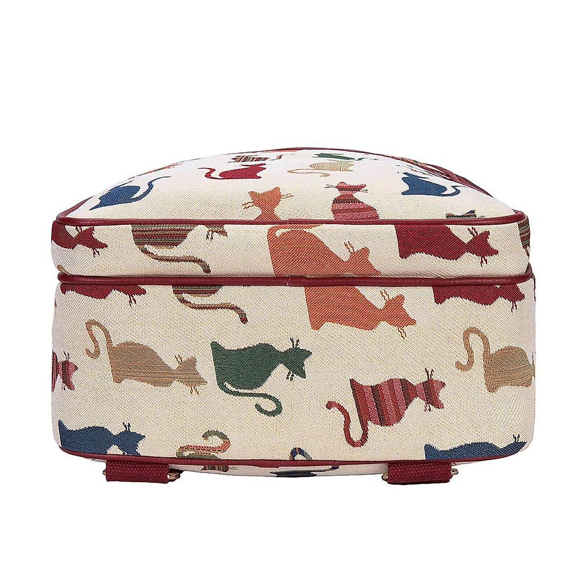 Signare Tapestry Backpack for Women Computer Rucksack Knapsack bookbags for women In Cheeky Cat Design (BKPK-CHEKY)