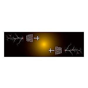 White Water Archery Lightning Bolt Cross Zechariah 9:14 Yellow Stabilizer Wrap 15, 3