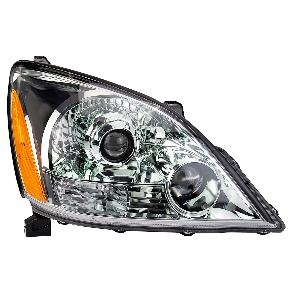 TRQ Headlight Assembly Set Headlights Driver & Passenger Side Halogen Compatible with 2003-2009 Lexus GX470 LX2502124 LX2503124