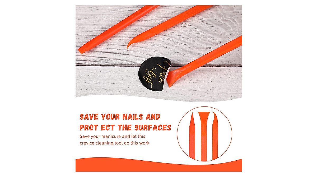 Multi-Purpose Plastic Scraper Set - 18 Non-Scratch Tools for Cleaning