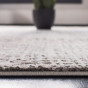 SAFAVIEH Craft Collection Area Rug - 9' x 12', Grey & Blue, Modern Abstract Design, Non-Shedding & Easy Care, Ideal for High Traffic Areas in Living Room, Bedroom (CFT874F)