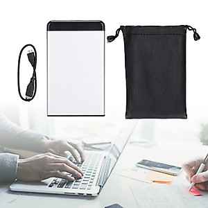 External Hard Drive, 40GB/80GB/120GB/250GB/320GB/500GB/1TB/2TB Fast Data Transfer 50-130M/S Portable Ultra Slim HDD with Mirco USB 3.0 Port ​for Desktop, Laptop, All in One Computers (80GB-Silver)