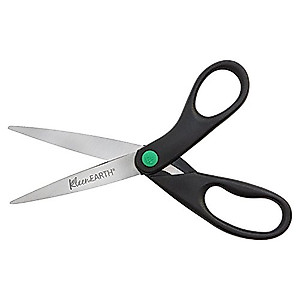 Westcott 15179 8-Inch KleenEarth Recycled Scissors for Office and Home, Black, 2 Pack
