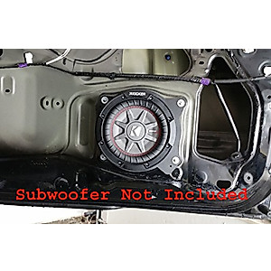 Subwoofer Speaker Adapter Spacer Rings - Fits 2006-2012 Rav4 (with or Without JBL) - for Kicker 8" Comp RT Subwoofer