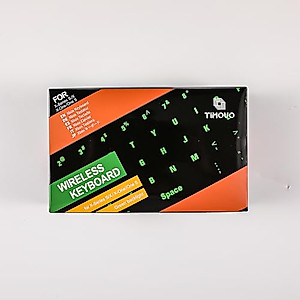 TiMOVO Green Backlight Keyboard for Xbox One, Xbox Series X/S,Wireless Chatpad Message KeyPad with Headset & Audio Jack,Mini Game Keyboard Fit Xbox One/One S/One Elite/2, 2.4G Receiver Included, Black