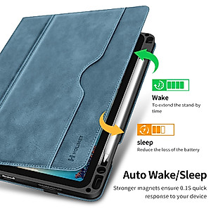 H HOLIMET Case for iPad Air 11 inch 2024 (M2)/iPad Air 4th/5th Generation 10.9-inch with Pencil Holder Pocket Typing Angle Auto Sleep/Wake Muti-Stand Vegan Leather