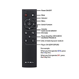 S.M.S.L Audio Remote Control for AD18 SA300 M400 M500 M200 Q5 PRO DA-8 SH-8 DP3 SK10th SU-8