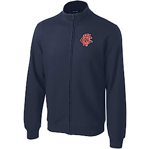 SPORT-TEK Chicago Fire Department Letternest Logo Full-Zip Navy Sweatshirt-ST259 (4XLarge)