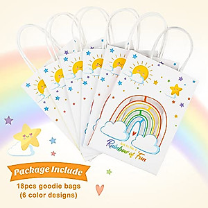 Mocoosy 18 Pack Rainbow Party Favor for Kids, Party Favor Supplies, Rainbow Candy Treat Birthday Gift Colorful Party Decorations for Baby Shower Birthday Party Favor