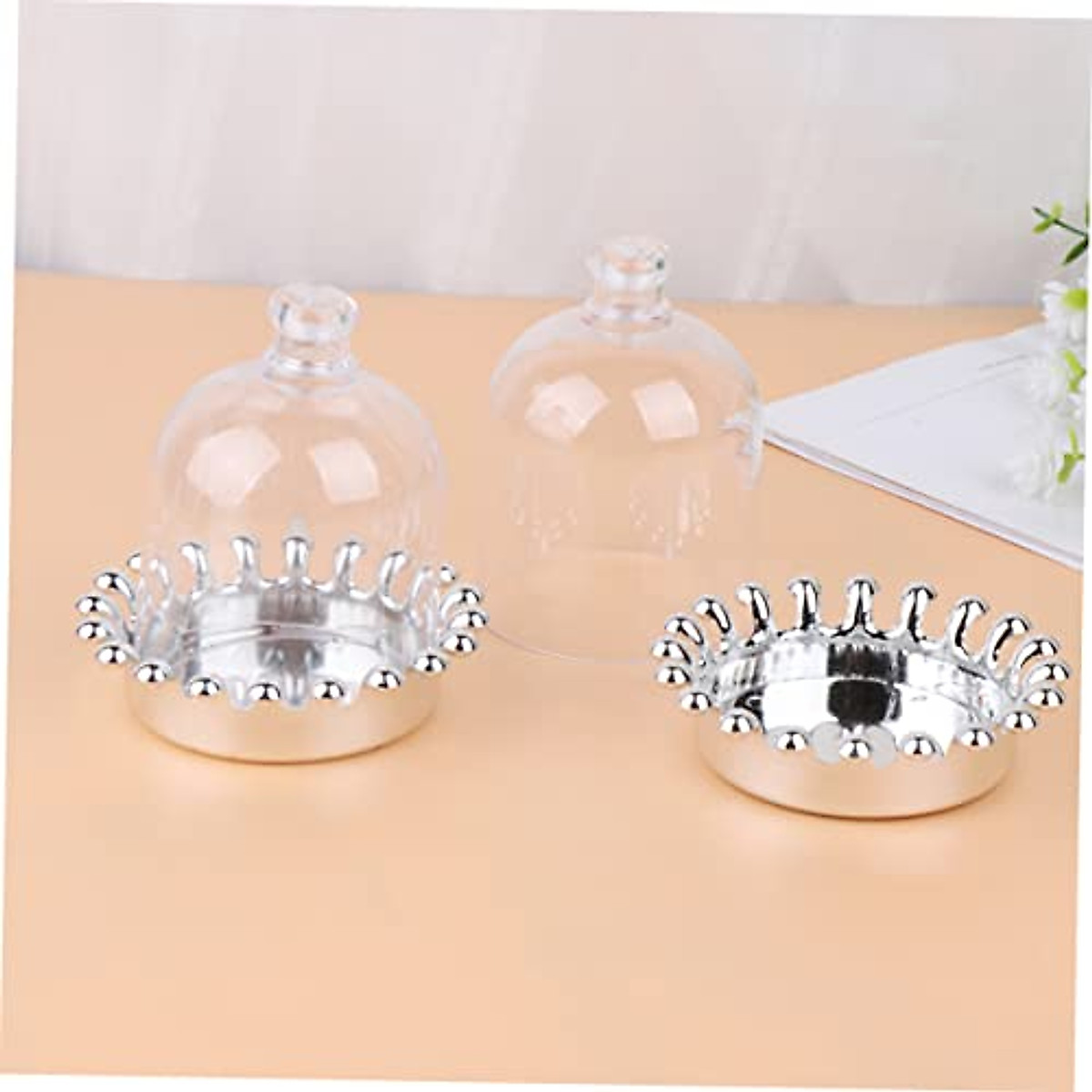 YARNOW 10 Sets Cupcakes Containers Cake Containers with Lids Cupcake Holder with Lid Clear Plastic Mini Cake Box Muffin Dome Cupcake Dome Cover Cupcake Cover Cupcakes Display Cakes Dome