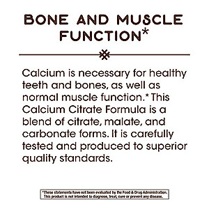 Nature's Way Calcium Citrate Complex, 500 mg per serving, 250 Capsules