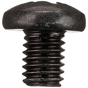 Small Parts 1104MPPBZ Steel Pan Head Machine Screw, Black Zinc Plated, Meets ASME B18.6.3, #2 Phillips Drive, #10-32 Thread Size, 1/4" Length, Fully Threaded, Import (Pack of 100)