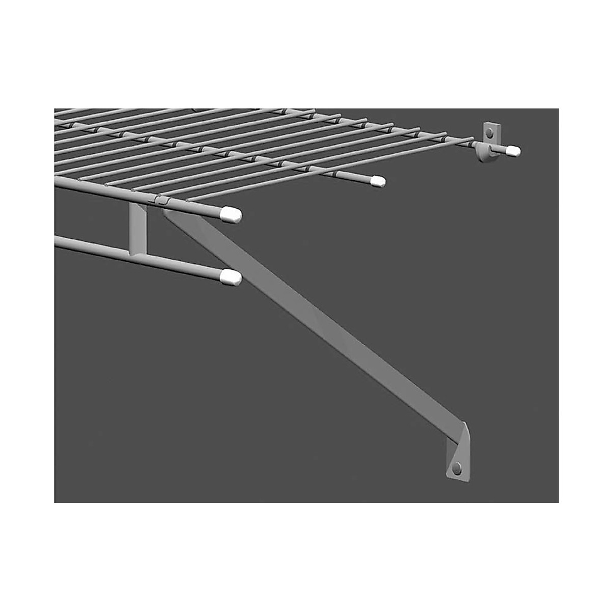 ClosetMaid 75355 Wire Shelf End Caps, 24 Large and 60 Small, 84 Pack, White