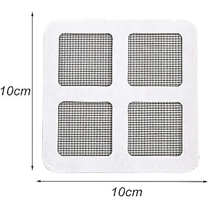 Wazdorf Disposable Shower Drain Cover Hair Catcher Shower Drain Mesh Stickers, Bathroom, Laundry, Bathtub, Kitchen Shower Drain Floor Sink Strainer Filter Mesh (20)