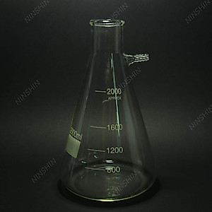 2000ML Filtration Flask,Filtering Flask,Used on The Filtration Set,lab Glass