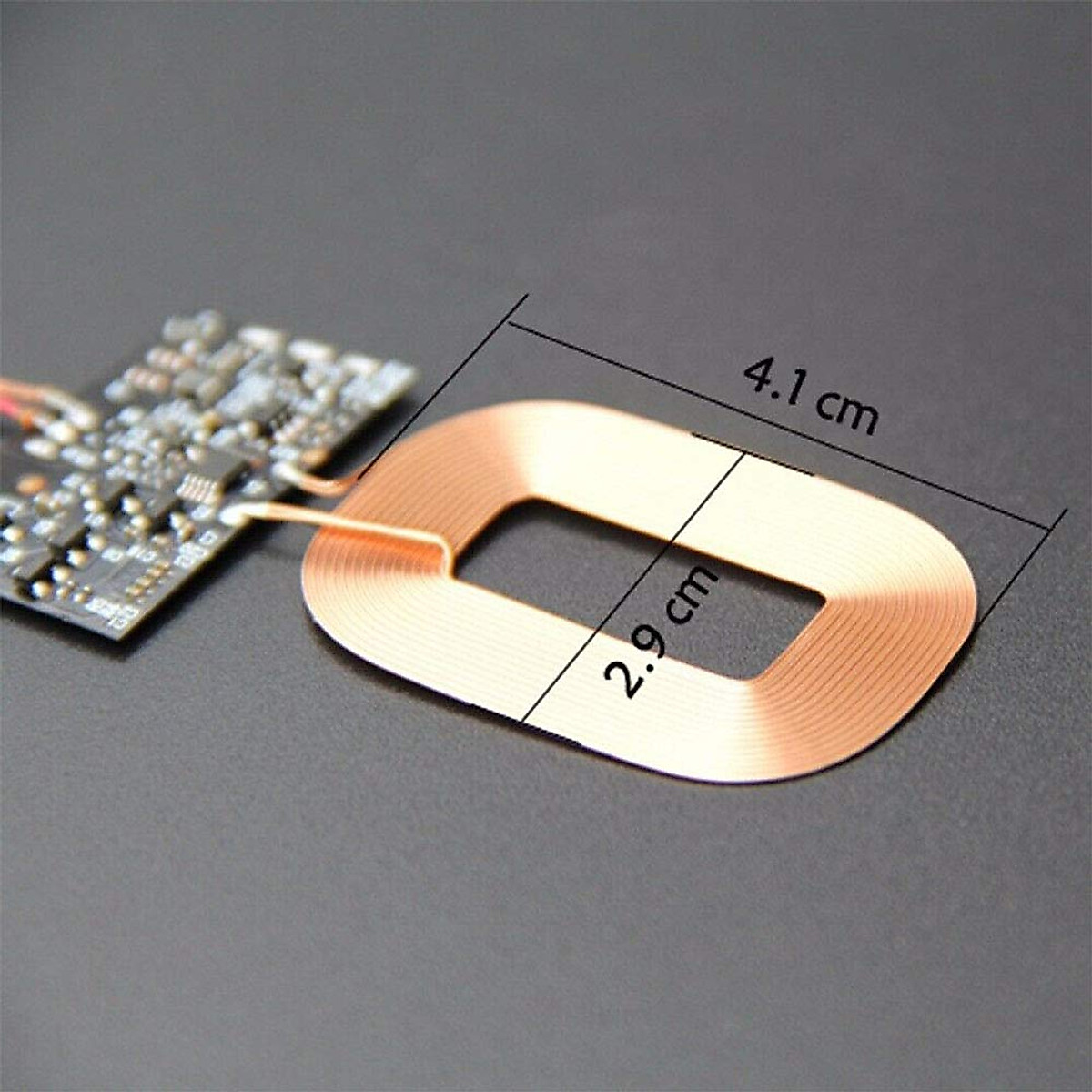 Acxico 2Pcs Wireless Charger Receiver Module PCBA Board Coil Universal Qi DIY